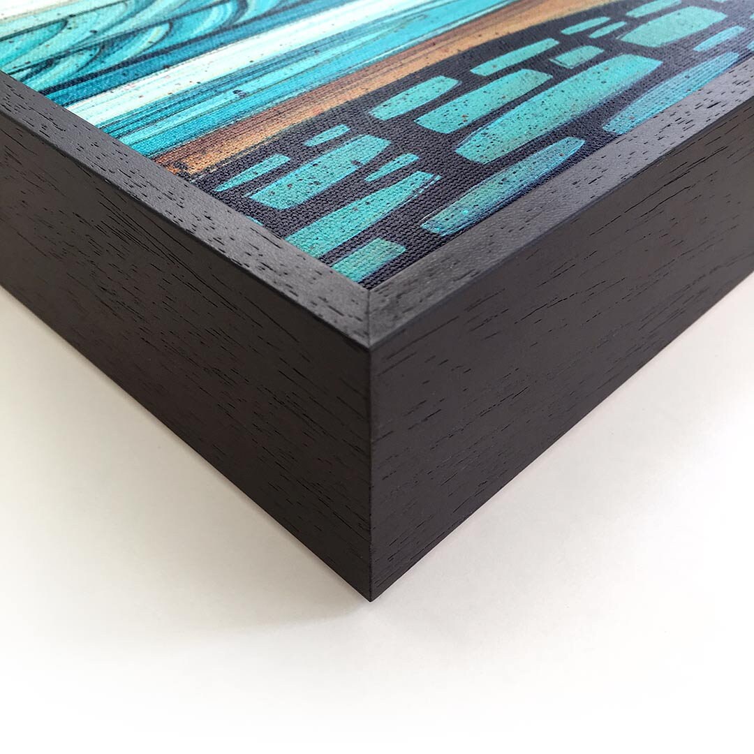 Wapiti 2 | Abstract Geometric Elk Canvas Print, Pacific Northwest ...