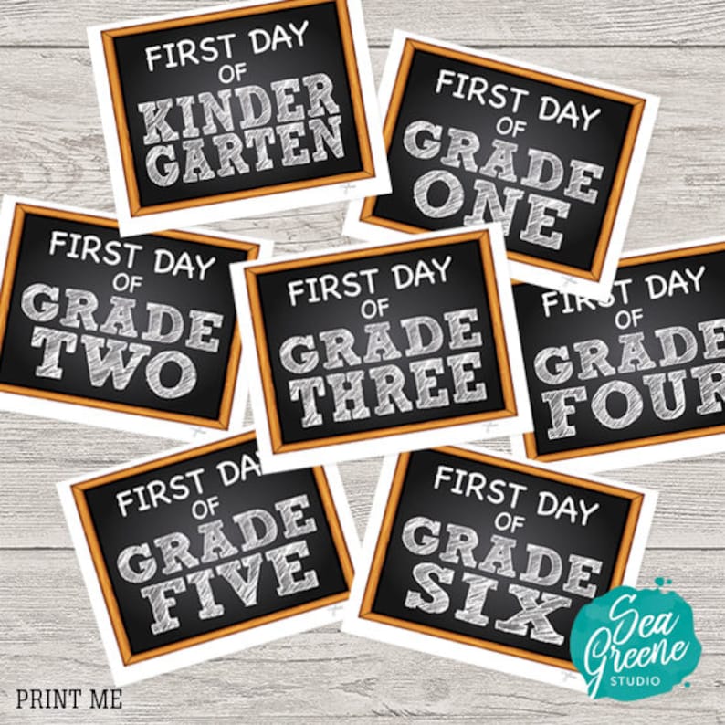 Back to School Printable Photo Booth Props First Day of - Etsy