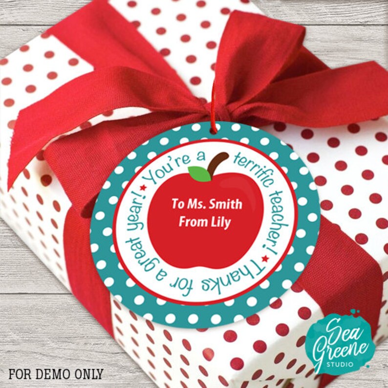 Personalized Teacher Gift Tag | Printable Thank You (PDF) - Etsy