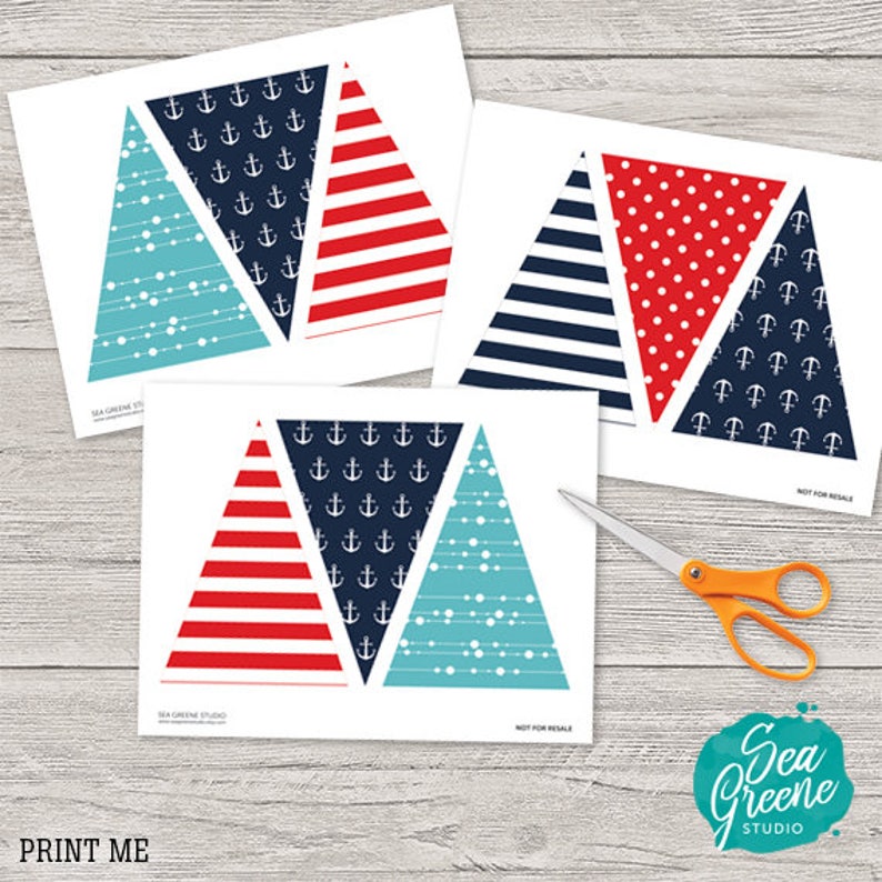 Two Cute Pennant Banner | Two Years Old | Second Birthday Banner | Boy ...