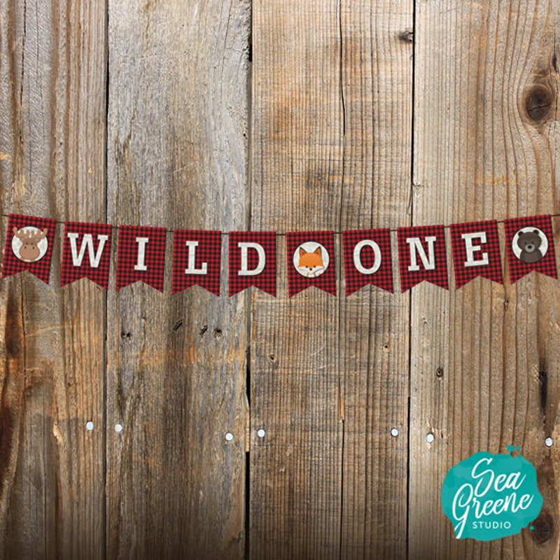 Wild One Banner - Etsy