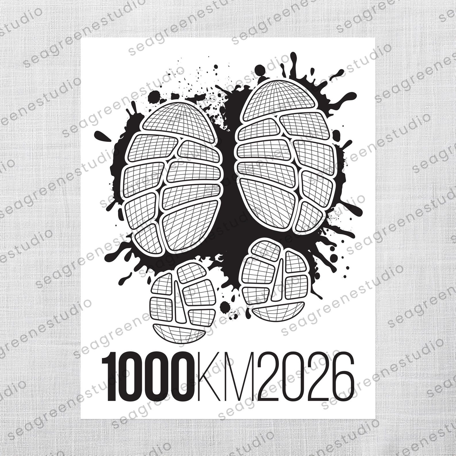 2026 Run Tracker Printable: 1000 Mile/km Challenge (PDF) - Etsy