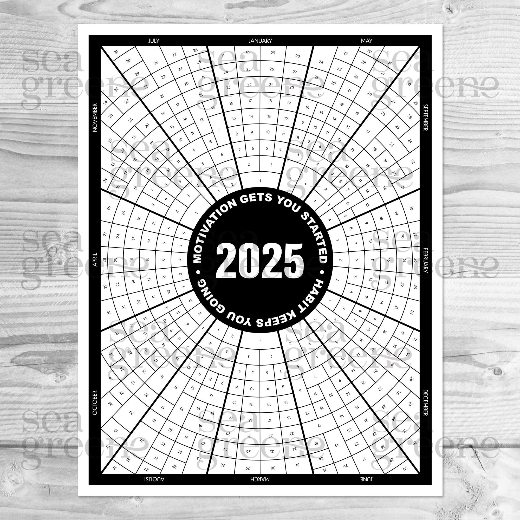 Printable 2025 Daily Habit Tracker | Accountability Tracker ...