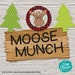 Moose Munch Popcorn Bar Printable Kit Lumberjack Party - Etsy Canada