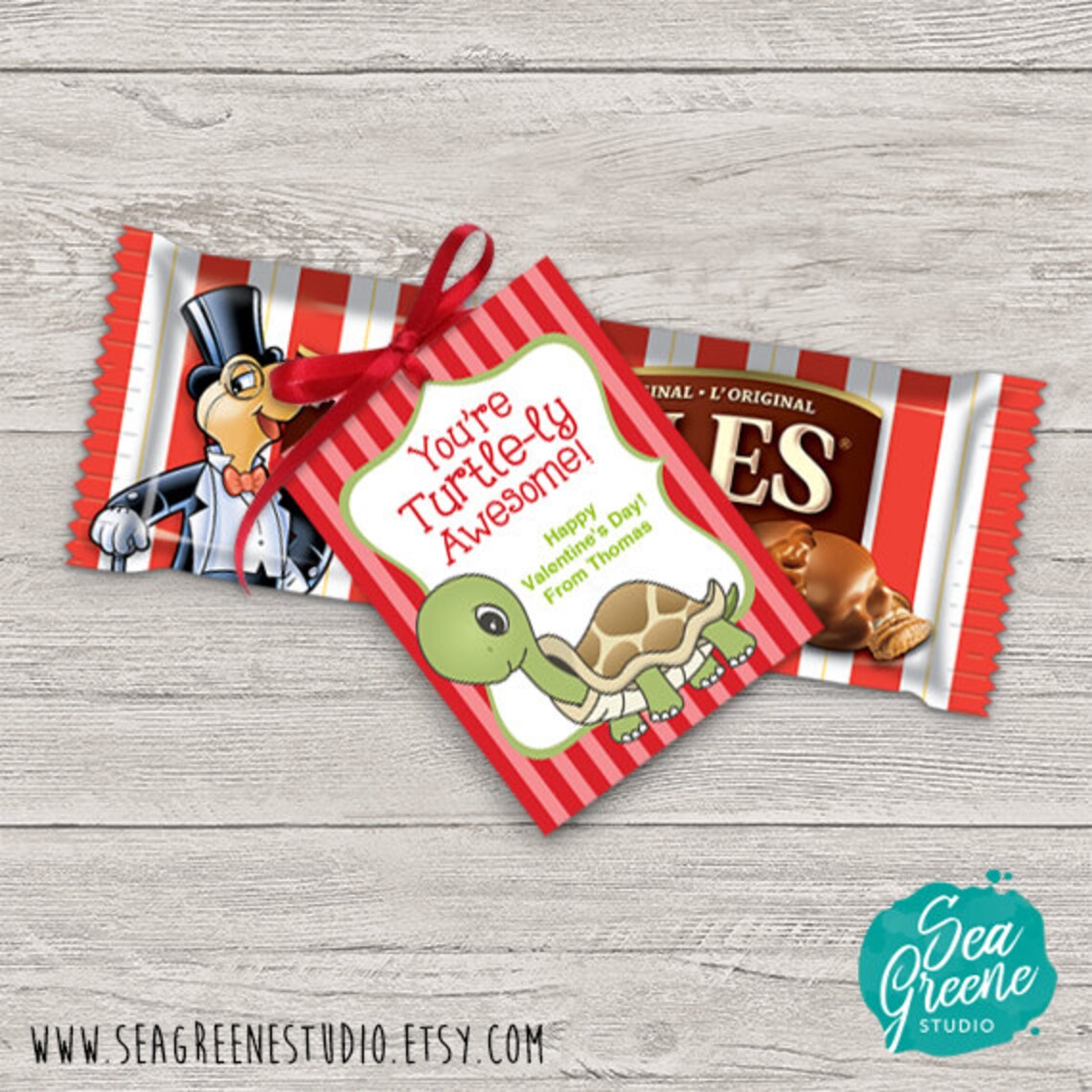 You're Turtle-ly Awesome Printable Valentines | Personalize Valentine ...