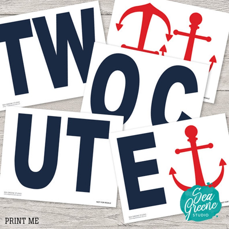 Two Cute Pennant Banner | Two Years Old | Second Birthday Banner | Boy ...