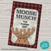 Moose Munch Popcorn Bar Printable Kit Lumberjack Party Favour Popcorn ...