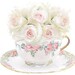 TEA PARTY COLLECTION, Rose Blush Pink Tea Cup, Romantic Cup, Art Tea ...
