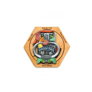 The Conqueror Multicolor Finisher Medal Display Holder - Honeycomb ...