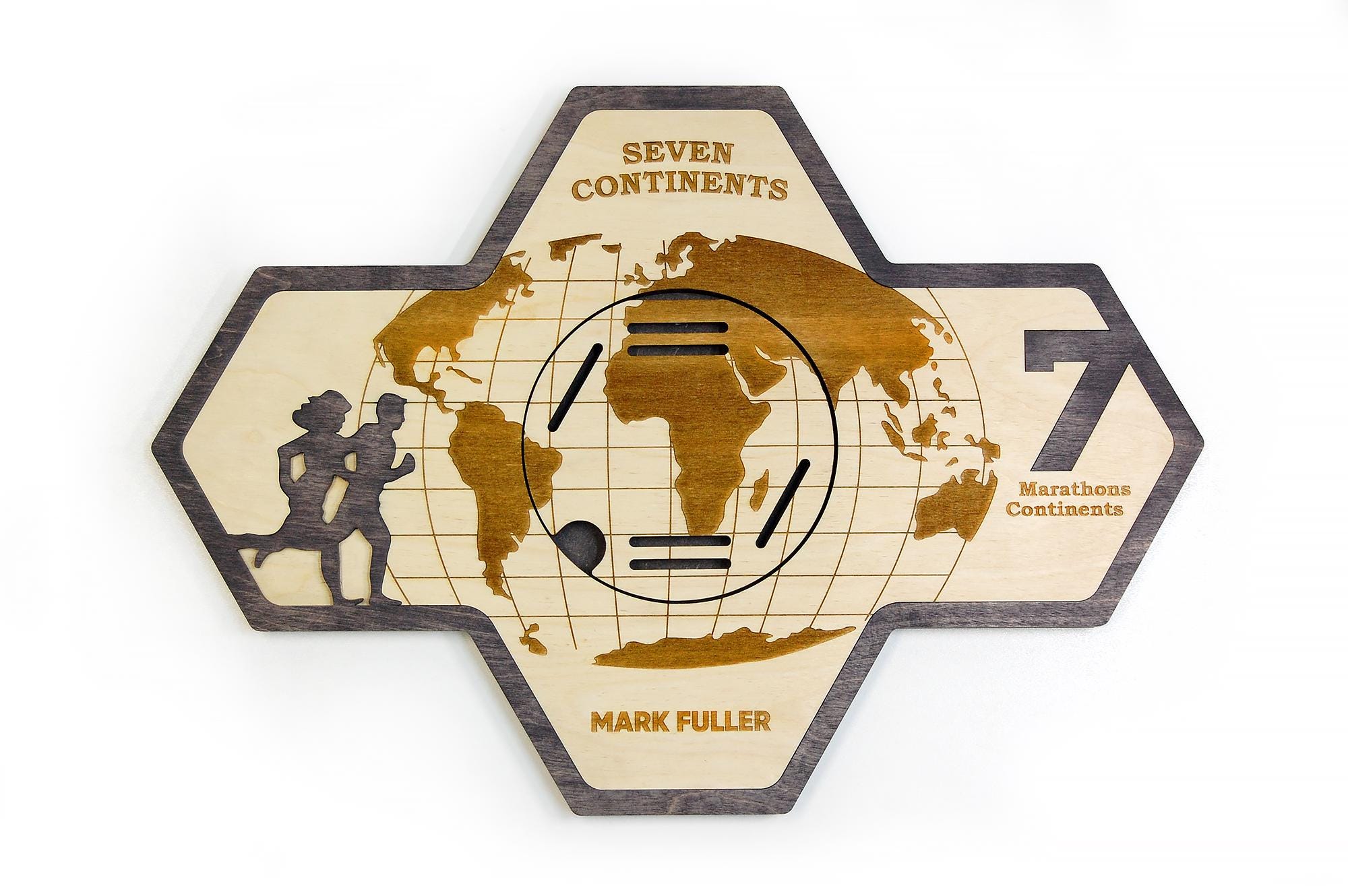 Seven Continents Club Finisher Medal Display Holder With Full ...