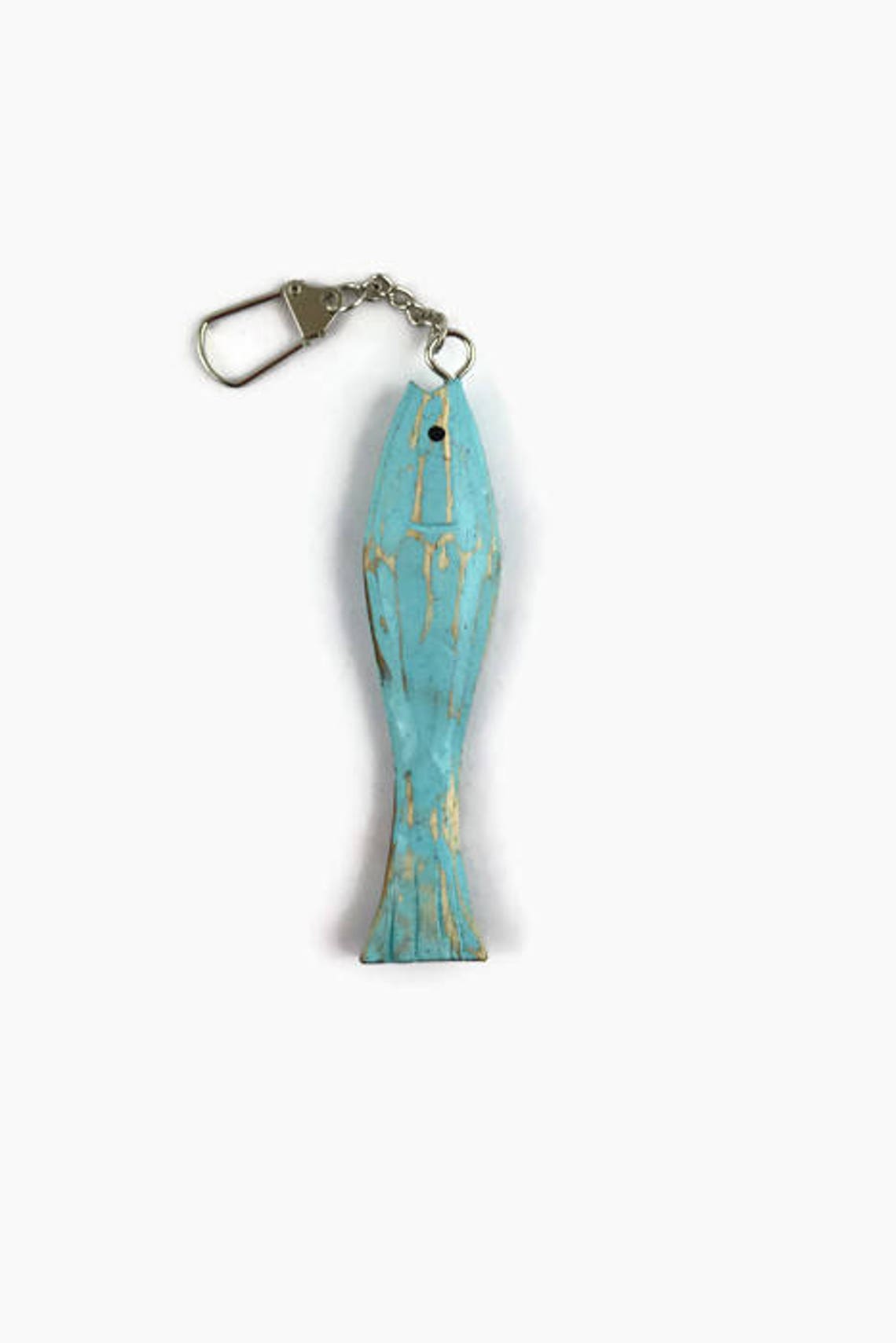 Wood Keychain Wood Fish Wood Keyholder Beach Party Favor - Etsy