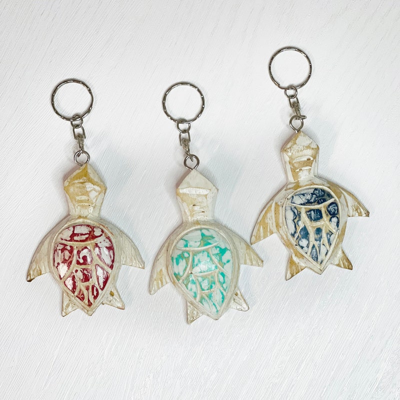 Turtle Keychain - Etsy