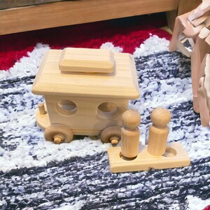 Wood Train, Wooden Train, Wooden Block Train, Handmade Wooden Train ...