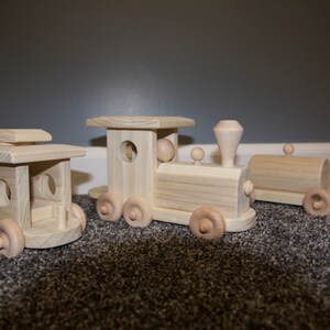 Wood Train Wooden Train Wooden Block Train Handmade Wooden - Etsy