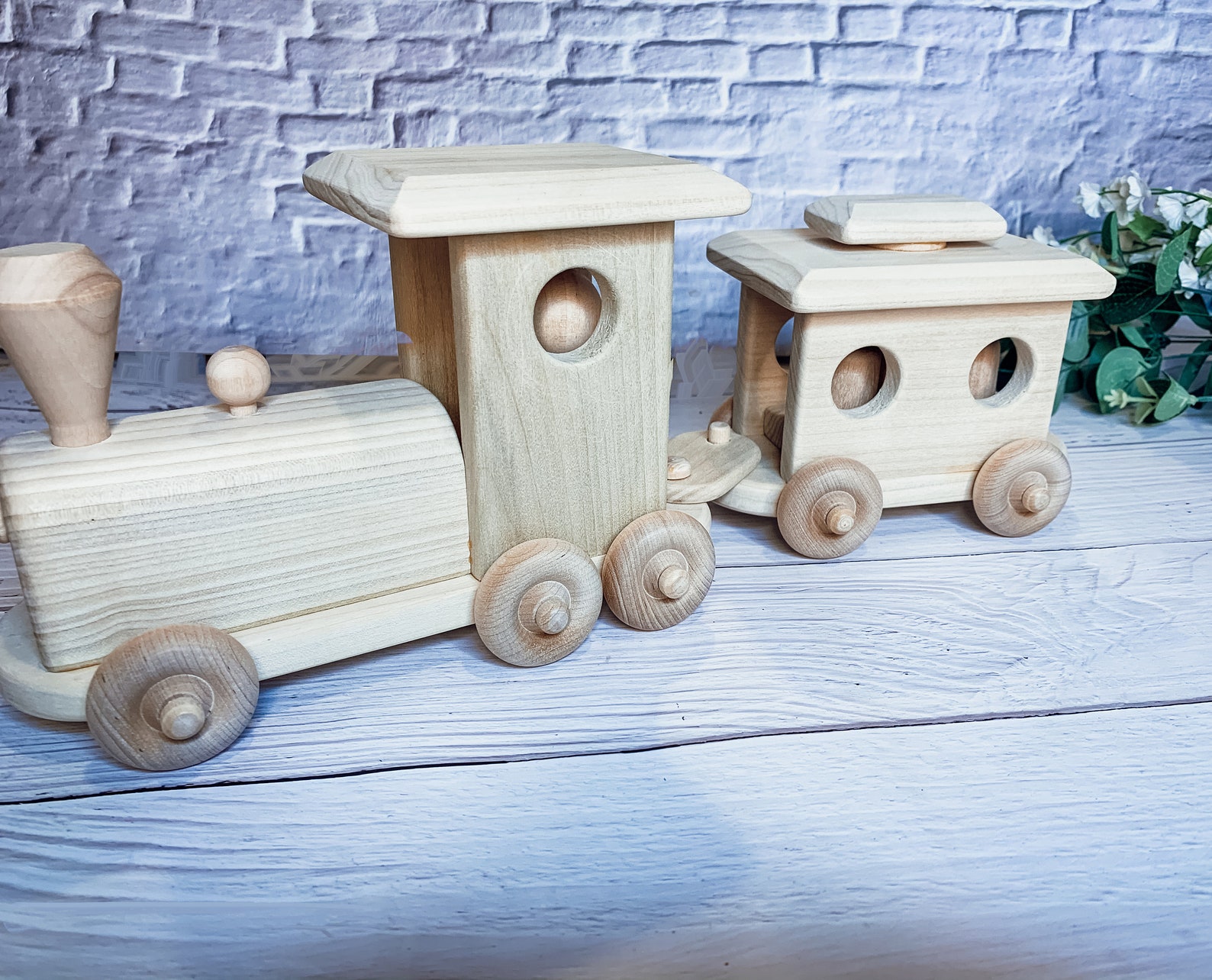 Handmade Wooden Train USA Made Train Toy Removable Block - Etsy