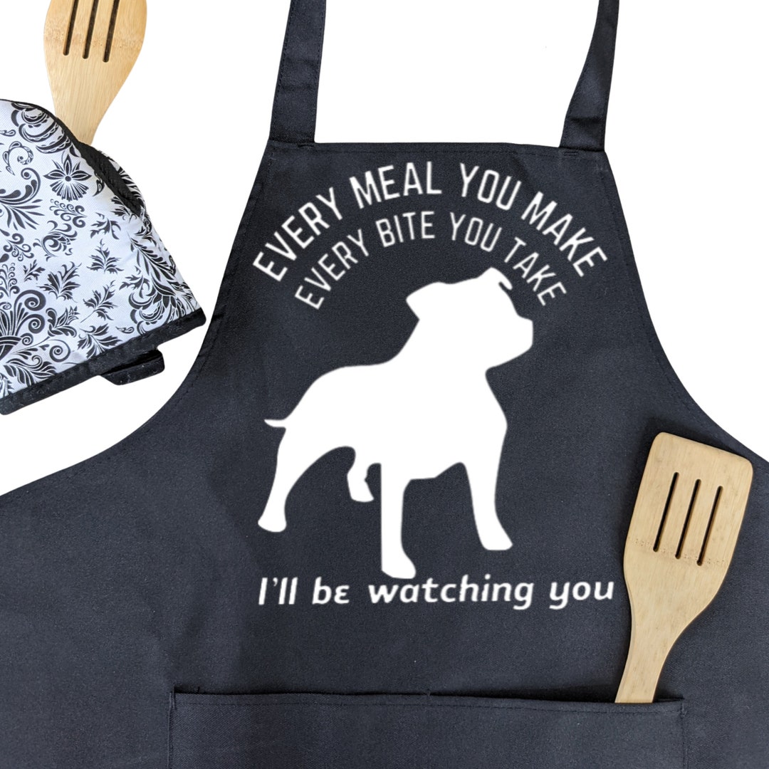 Funny Pit Bull Apron, Staffordshire Terrier Gift, Unisex Adult Bib - Etsy