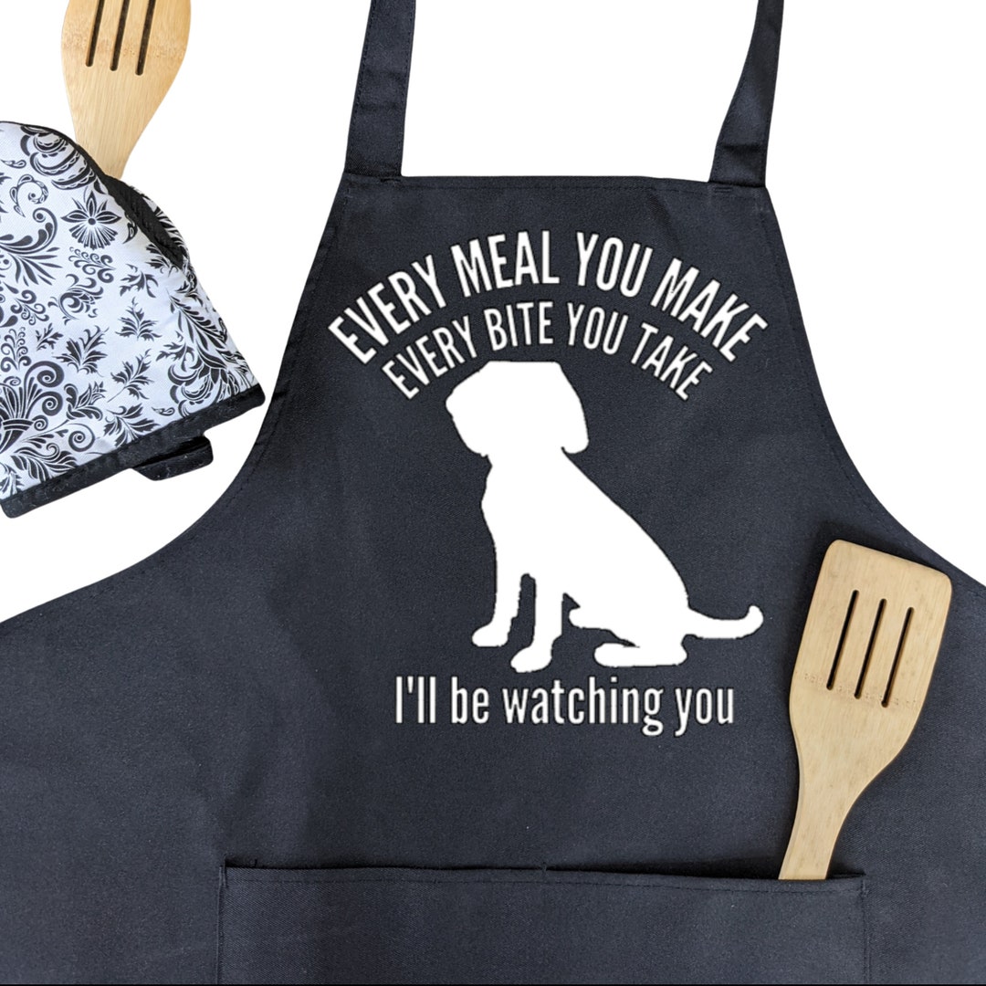Beagle Apron, Funny Beagle Adult Unisex Bib Apron With 2 Pockets-artist ...