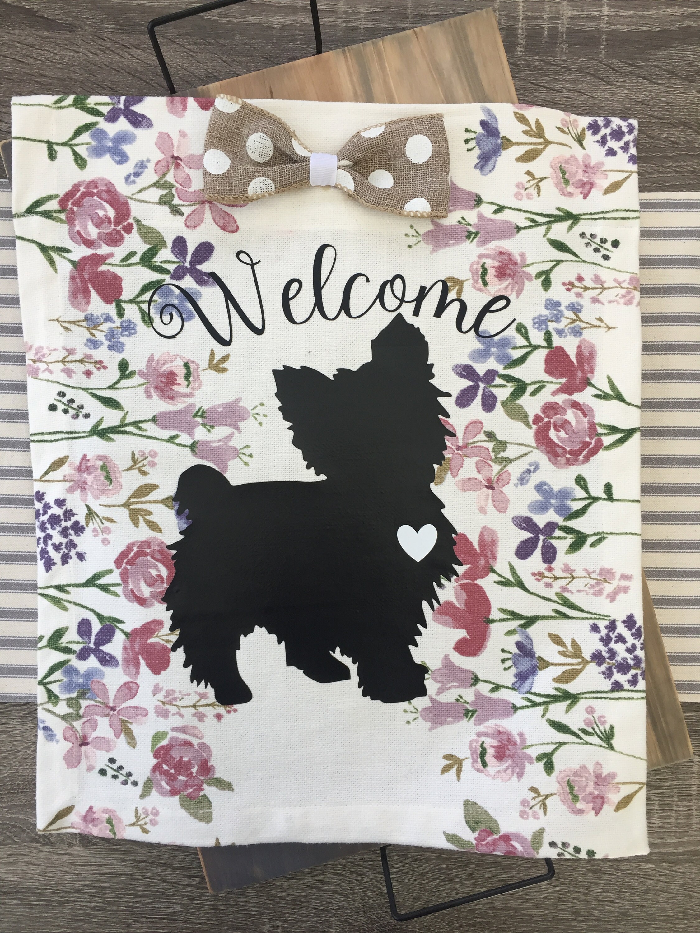 Yorkie Garden Flag Morkie Yard Sign Spring Summer Decor Dog | Etsy