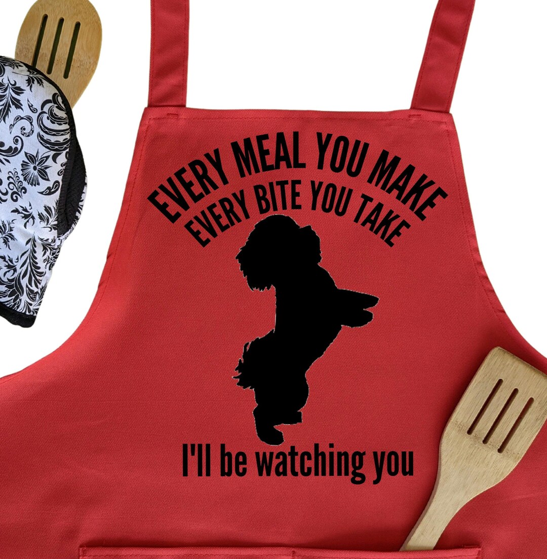 Shih Tzu Apron, Maltese Bichon, Funny Personalized Kitchen Gift - Etsy