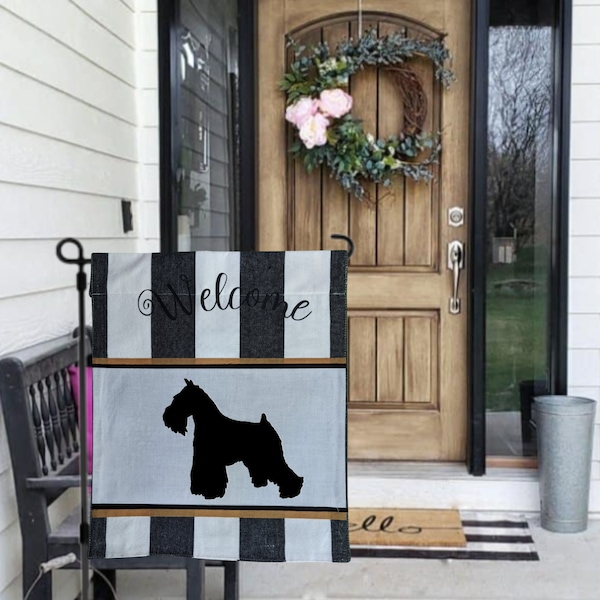 Schnauzer Garden Flag - Etsy