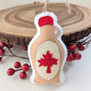 Canadian Felt Maple Syrup Tree Ornament // Maple Syrup Christmas Tree ...