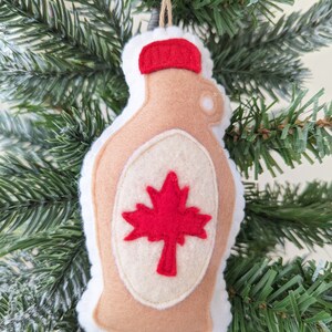 Canadian Felt Maple Syrup Tree Ornament // Maple Syrup Christmas Tree ...