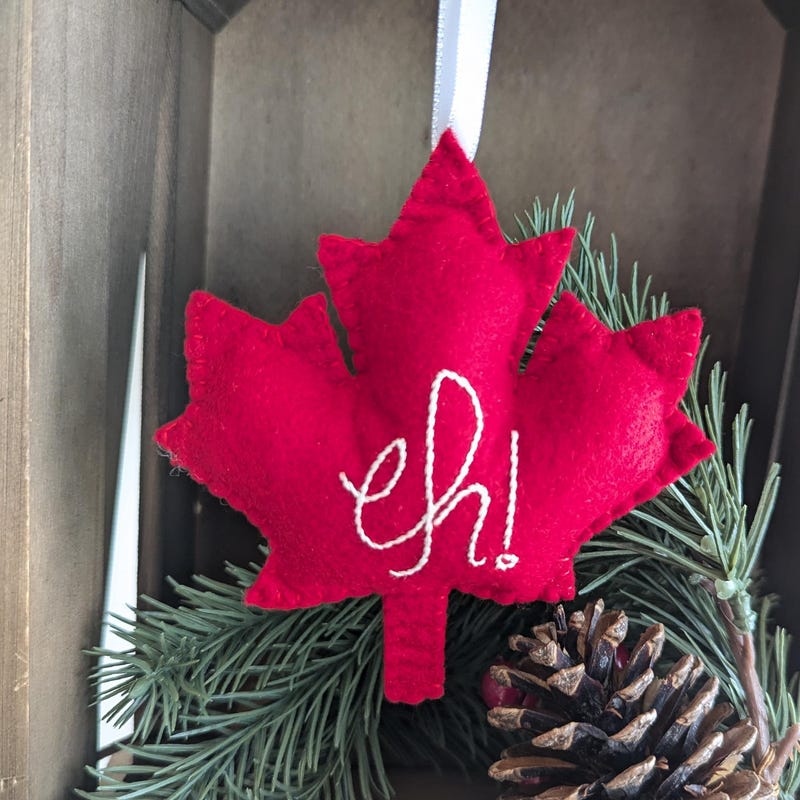 Canadian Christmas Ornaments - Etsy Canada