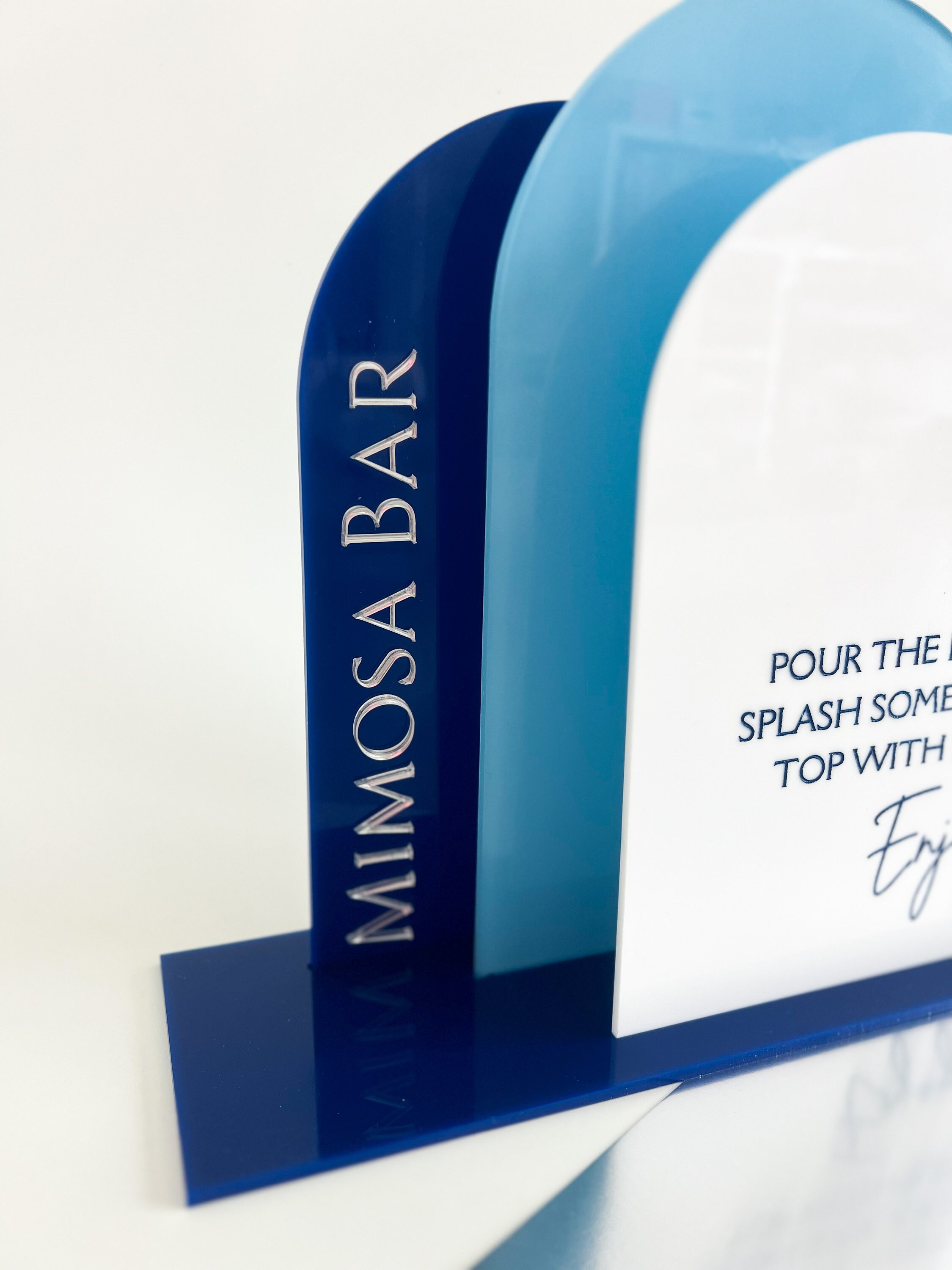 Custom Acrylic Menu Sign, Acrylic Bar Sign, Acrylic Menu, Mimosa Bar ...