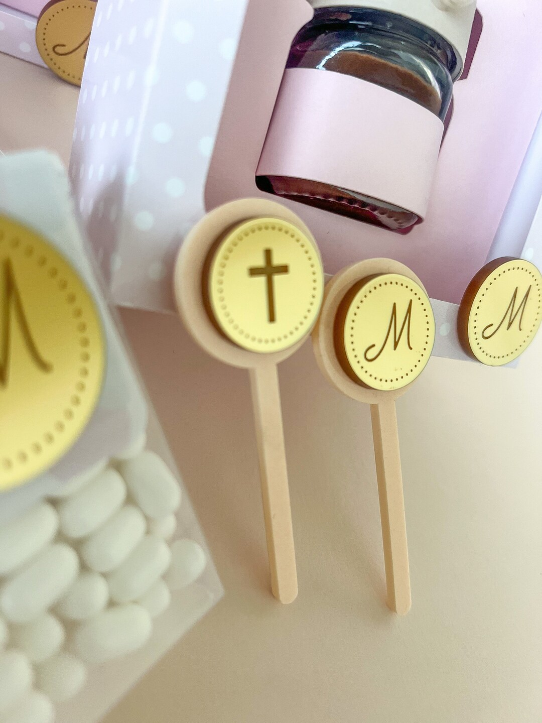 Acrylic Cupcake Topper, Cupcake Topper, Mini Cupcake Toppers, Mini ...