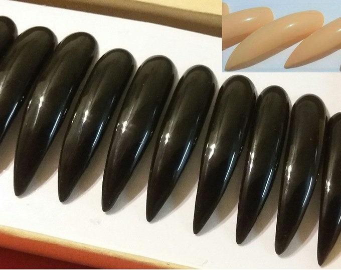 Talons Bird's Claws Extra Long Stiletto Press on Nails | Faux Fake ...