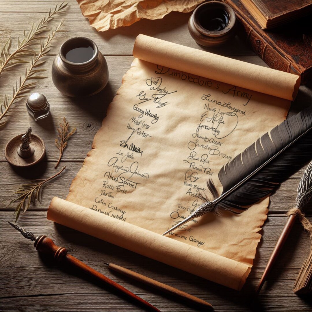 Wizard Army Sign-up Sheet - Signature Page - Etsy