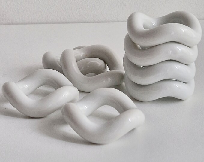 Vintage Gustavsberg Ceramic Napkin Rings, Egg Holder, White Ceramic - Etsy