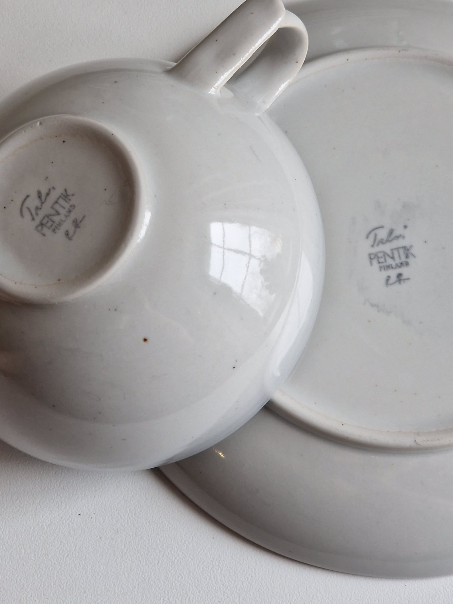 Vintage Pentik Teacup and Saucer, Talvi Series, Retro Nordic Style ...