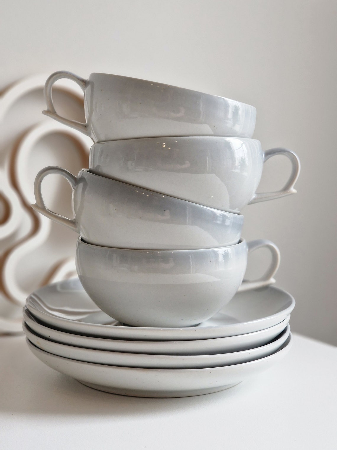 Vintage Pentik Teacup and Saucer, Talvi Series, Retro Nordic Style ...
