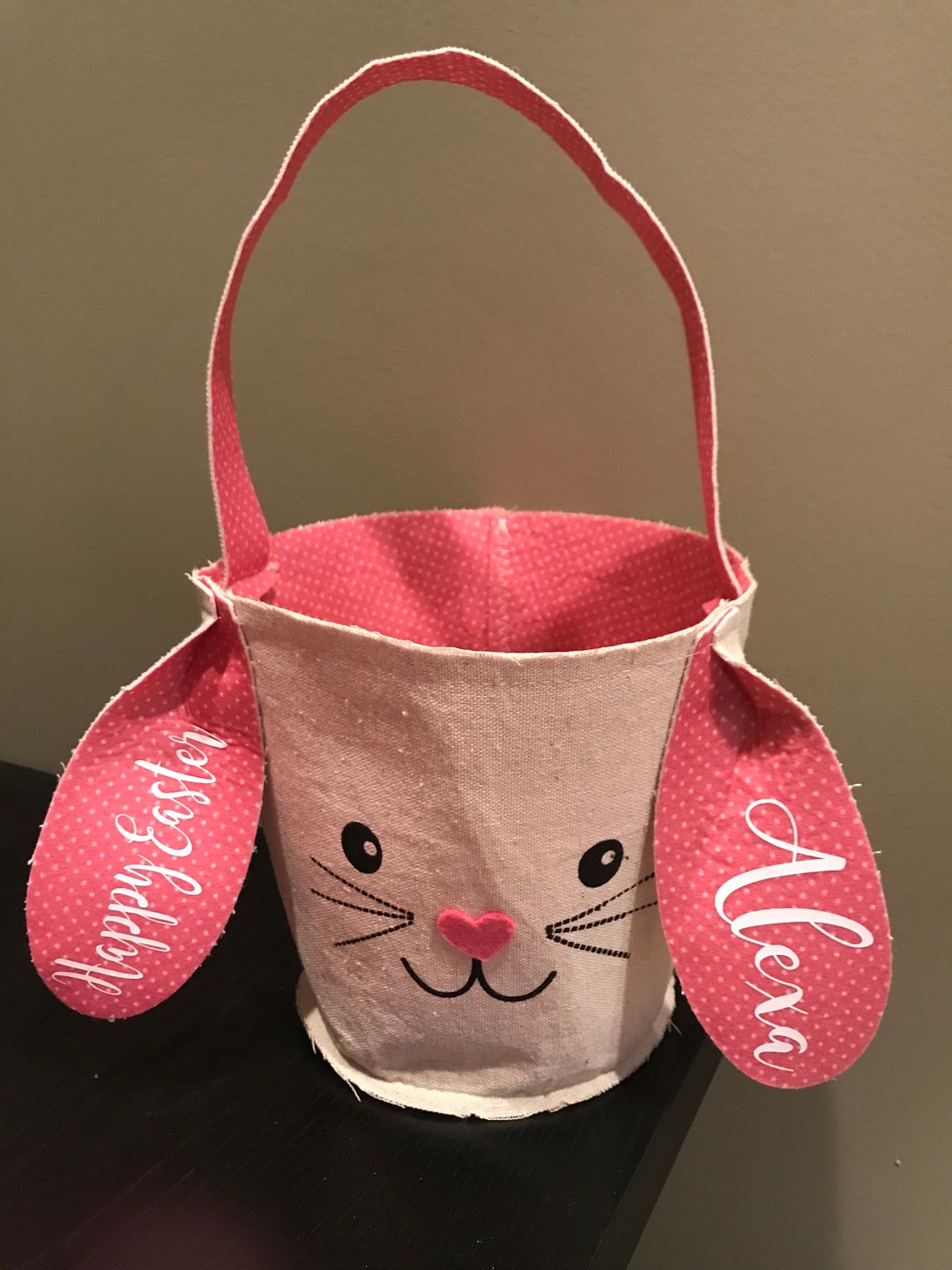 Personalized Easter Bunny Baskets - Etsy
