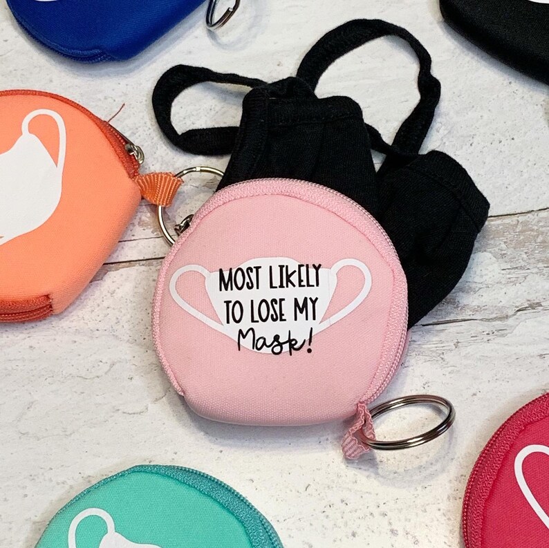 Face Mask Pouch Face Mask Holder Key Chain Mask Holder Kids - Etsy