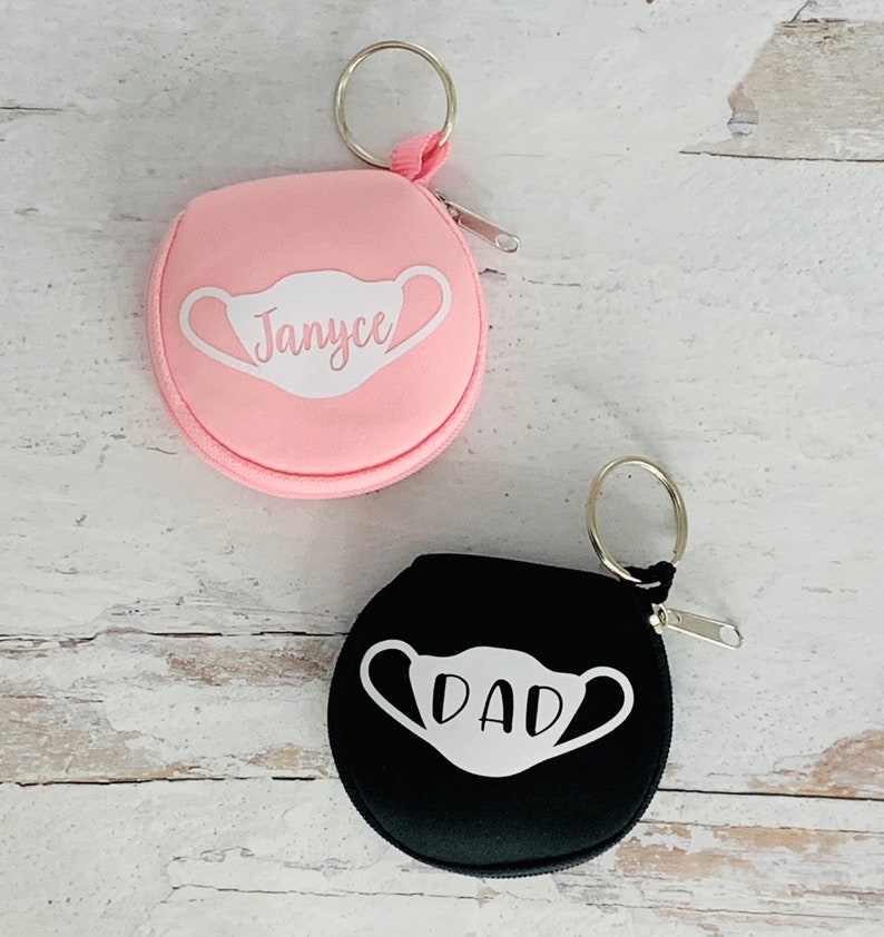 Face Mask Pouch Face Mask Holder Key Chain Mask Holder Kids - Etsy