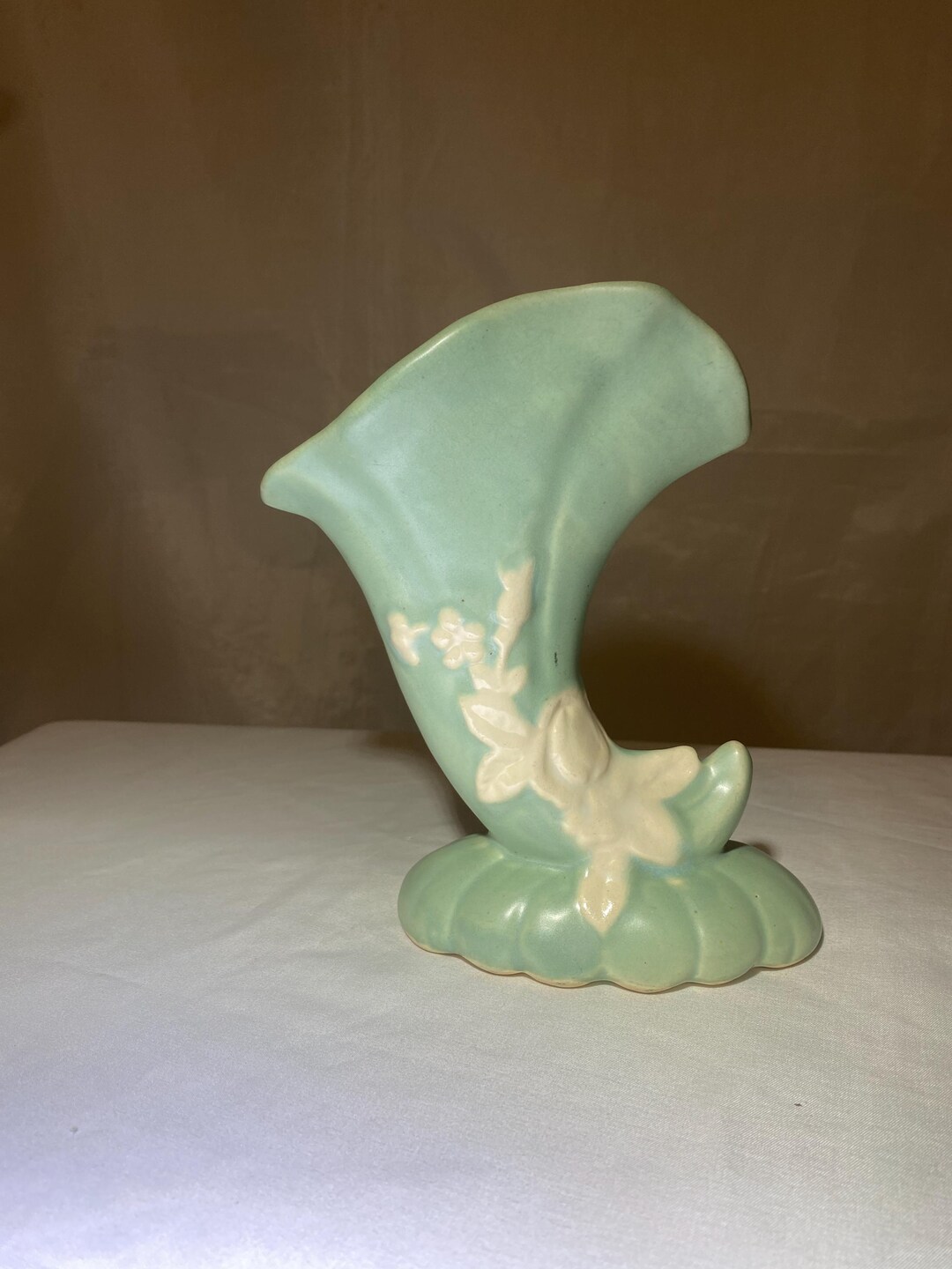 Weller Wild Rose Cornucopia Vase - Etsy