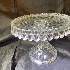 Fostoria American Cake Stand - Etsy