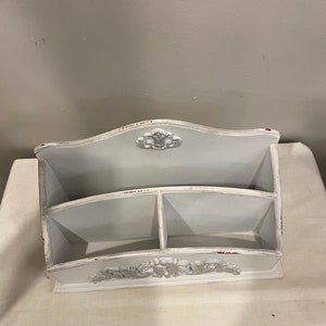 Cottage Inspired Upcycled Desk Organizer - Etsy