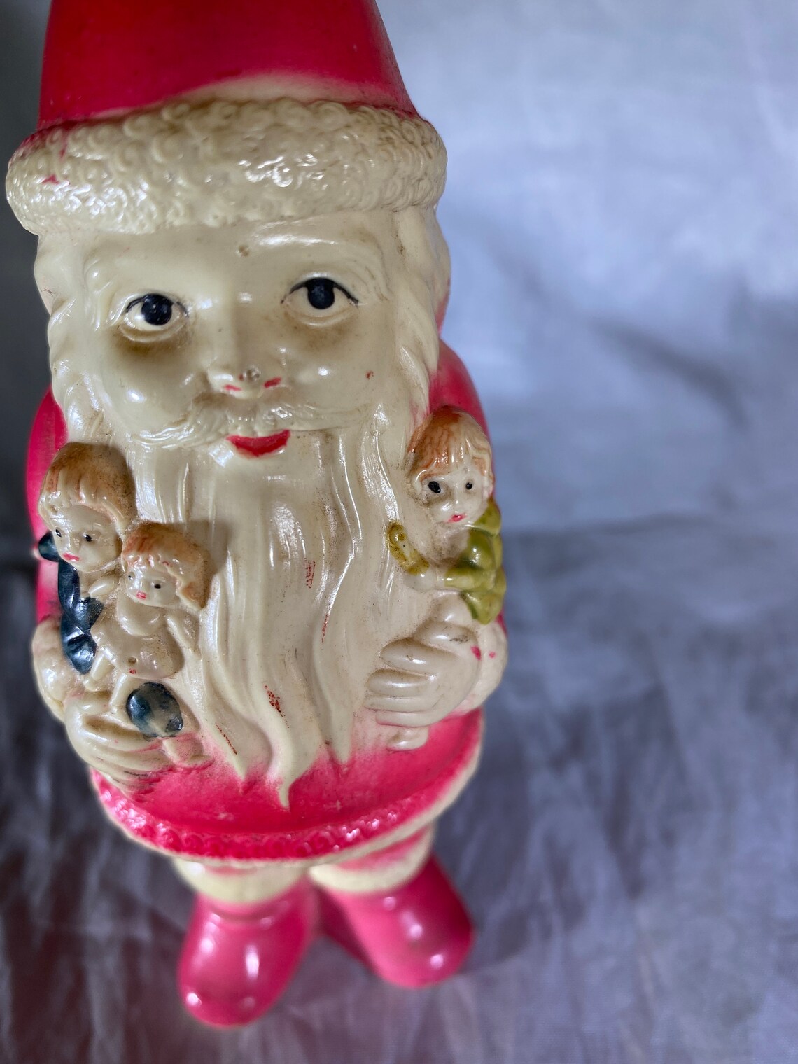 Celluloid Santa With Dolls - Etsy