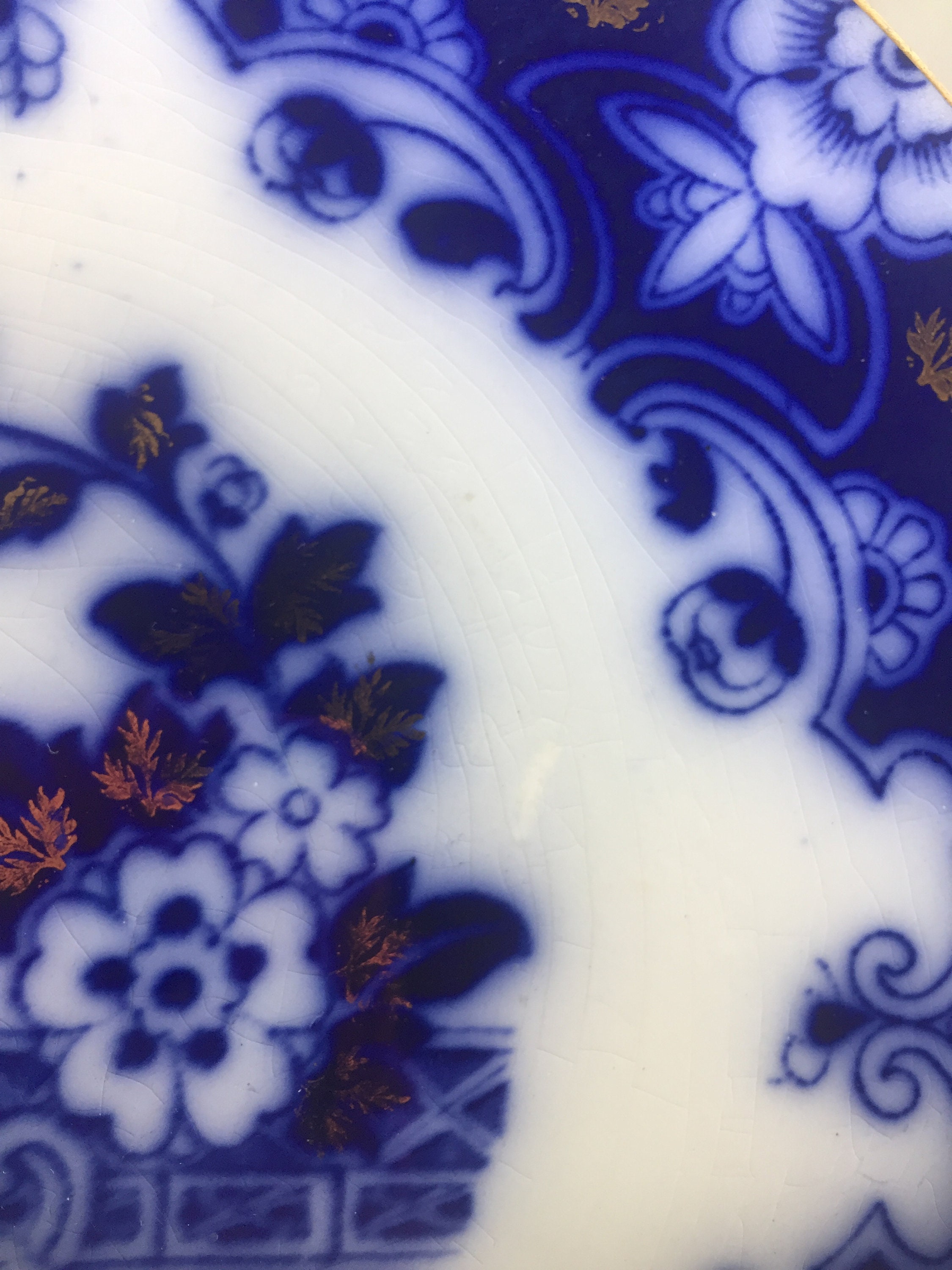 Flow Blue Plate | Etsy