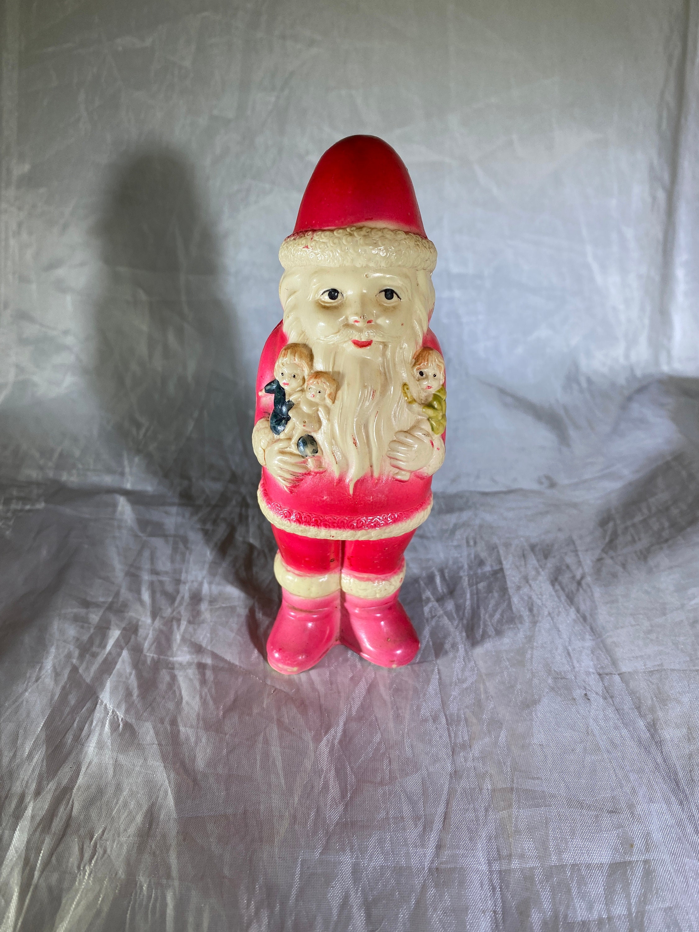 Celluloid Santa With Dolls - Etsy