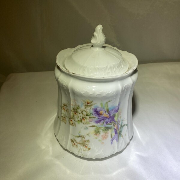 Antique Biscuit Jar - Etsy