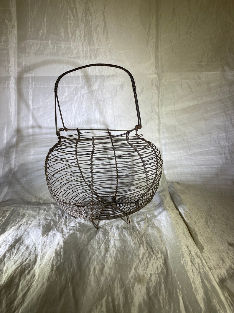 Antique Potato Boiling Wire Work Basket - Etsy