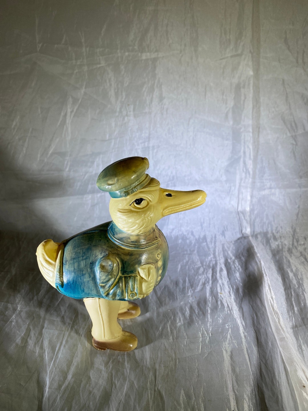 Viscoloid Celluloid Jointed Policeman Duck - Etsy