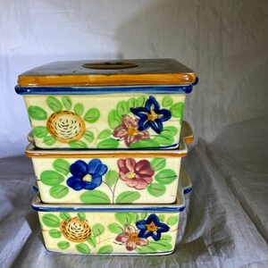 Three Piece Stacking Dish Set - Etsy