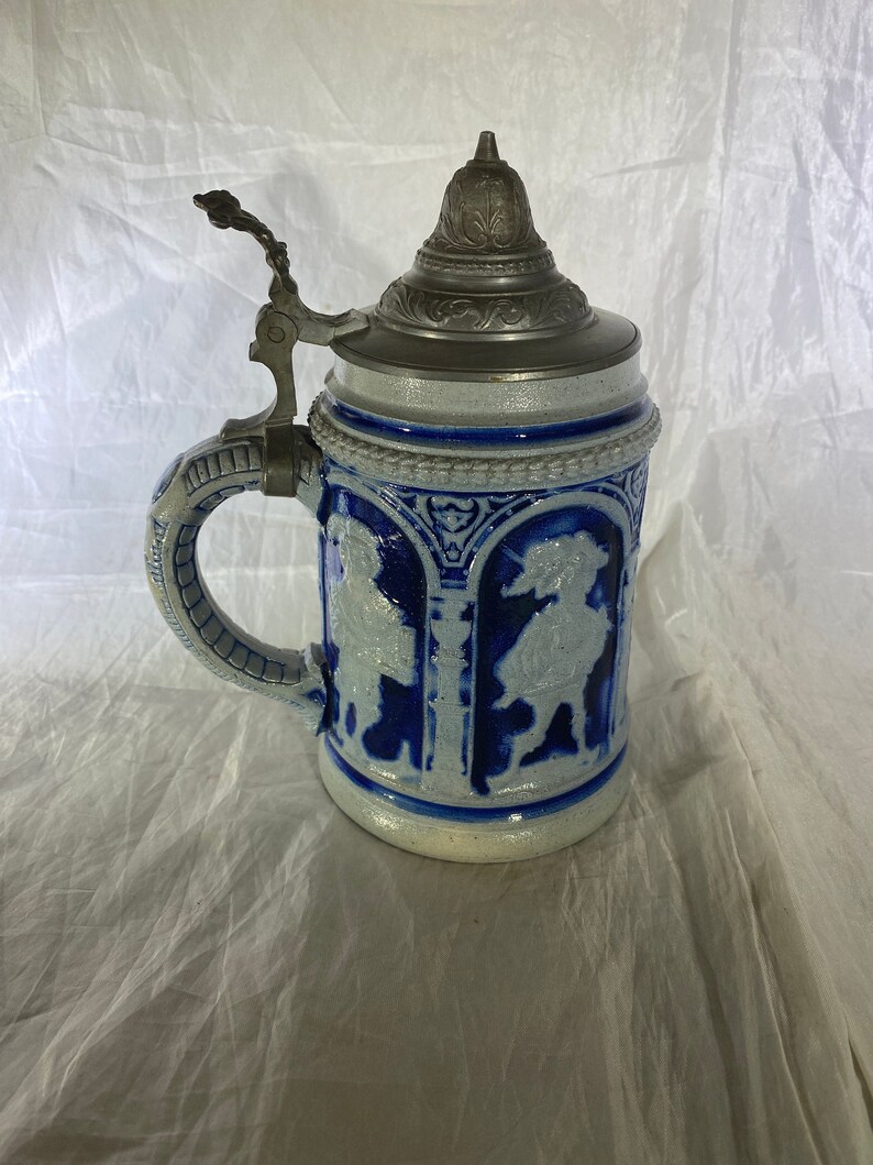 German Salt Glaze Beer Stein | Etsy