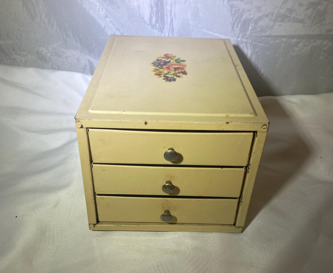 Midcentury Three Drawer Box - Etsy
