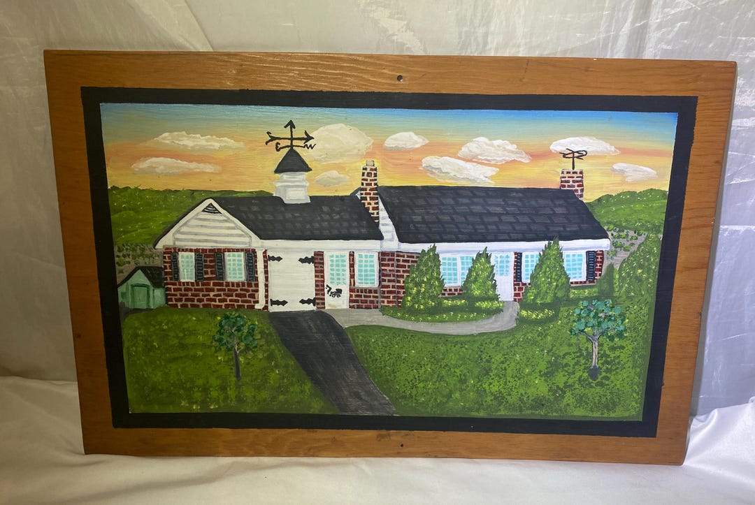 Menno Z. Shirk Folk Art Painting - Etsy